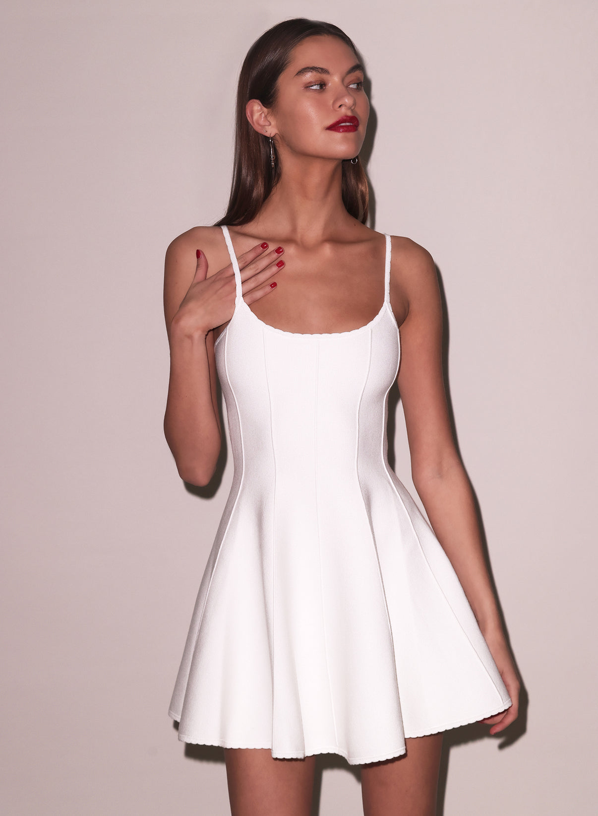 Ivory Flared Corset Dress | Fleur du Mal