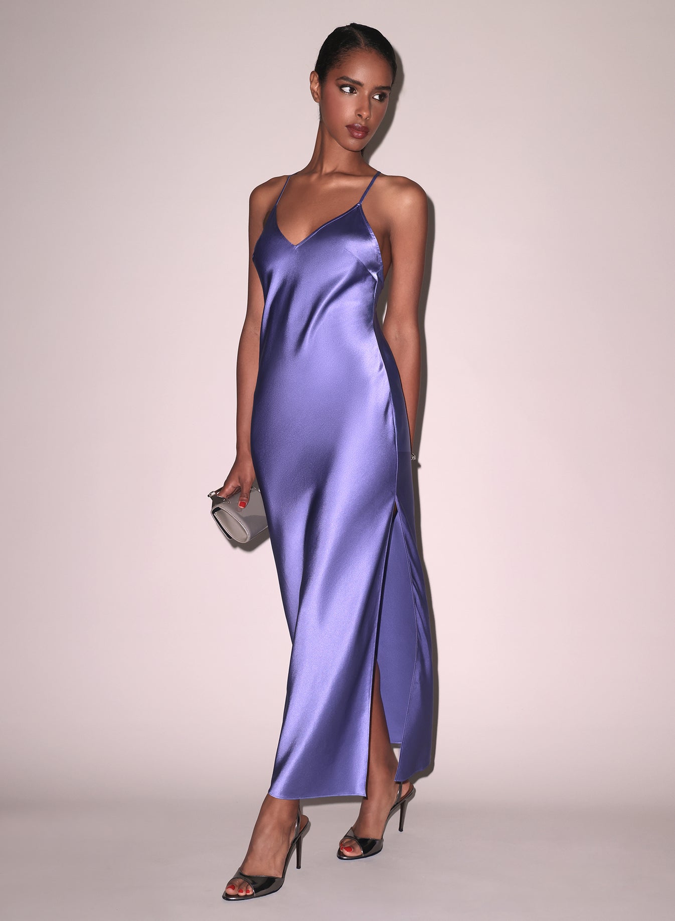 Maxi High Slit Slip Dress | Fleur du Mal