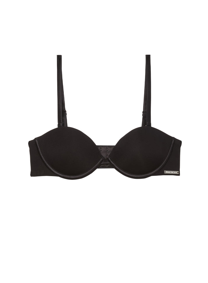 Black Le Stretch Micro Multi-Way Bra | Fleur du Mal
