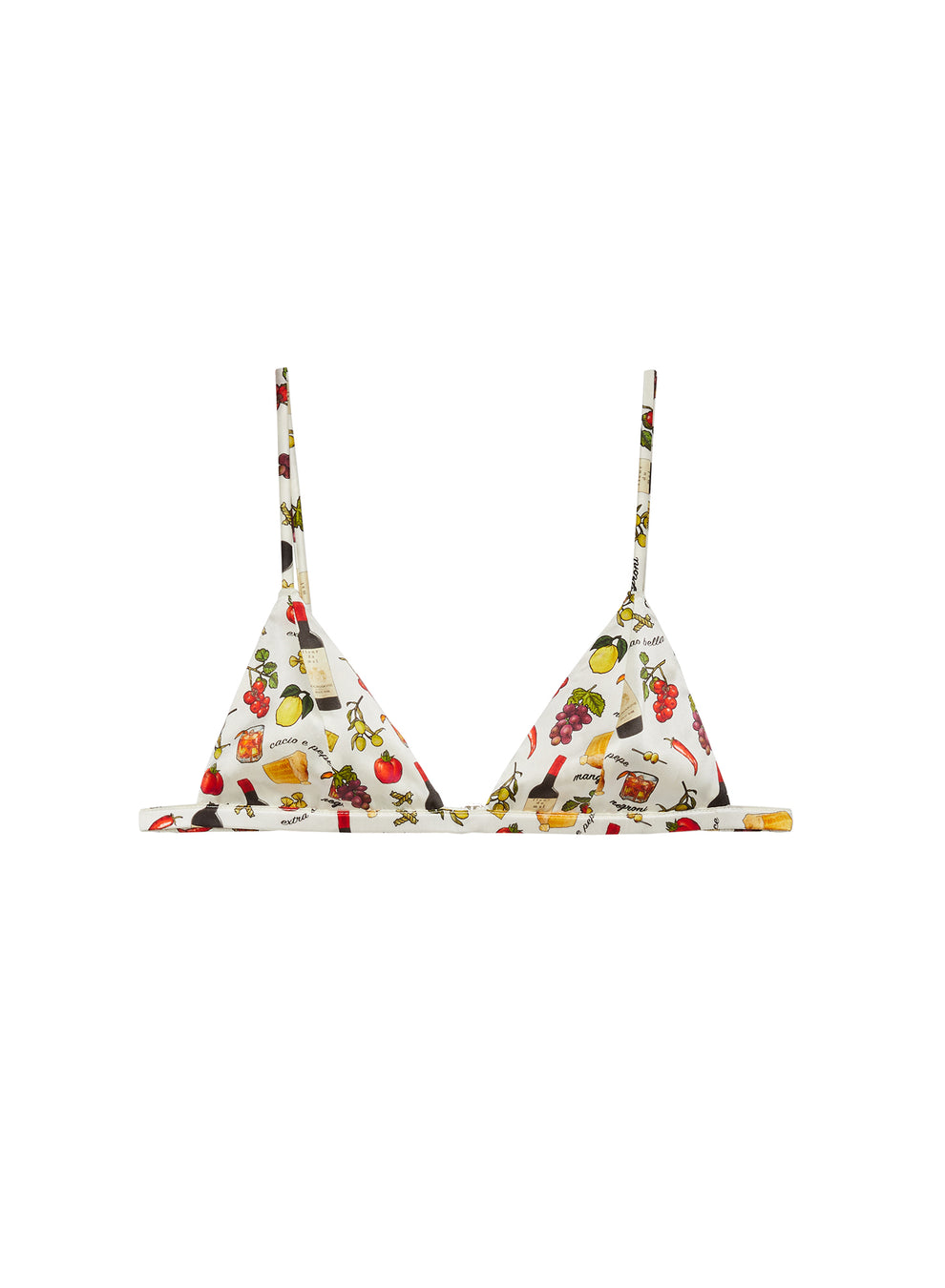 Printed Luxe Triangle Bra | Fleur du Mal