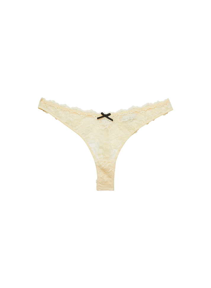 Buttercup Bianca Lace Thong | Fleur du Mal