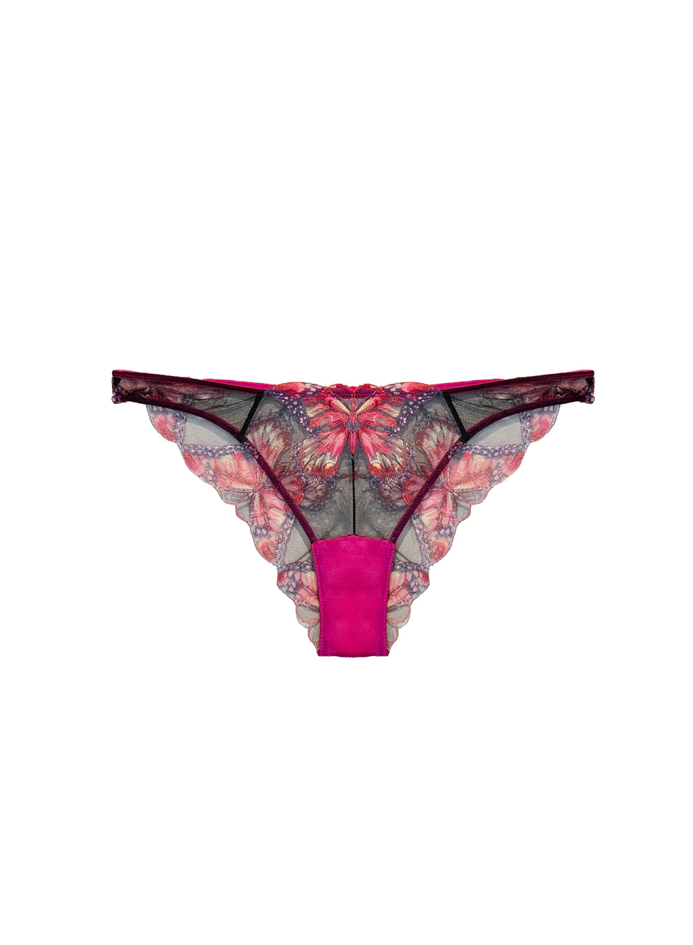 Cerise Butterfly Embroidery Cheeky | Fleur du Mal