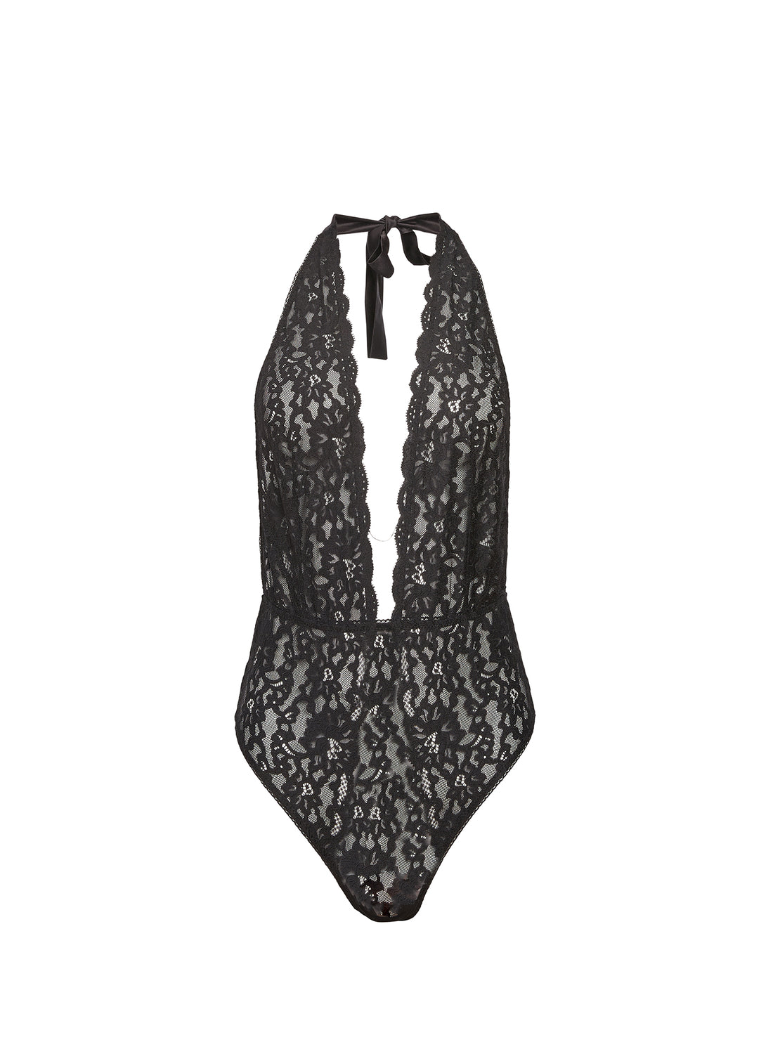Black Charlotte Halter Teddy | Fleur du Mal