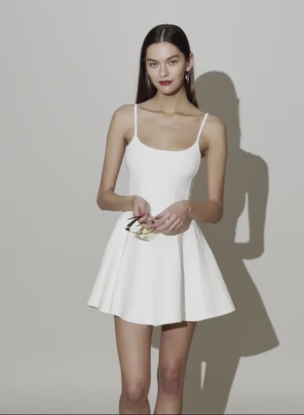 Ivory Flared Corset Dress | Fleur du Mal