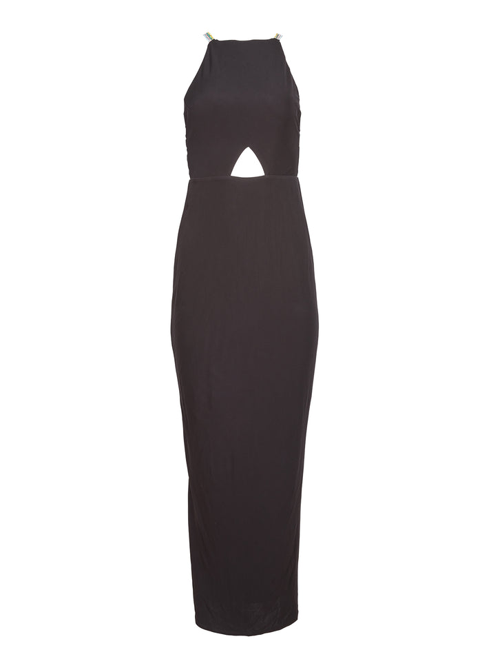 Black Rhinestone Chain Dress | Fleur du Mal